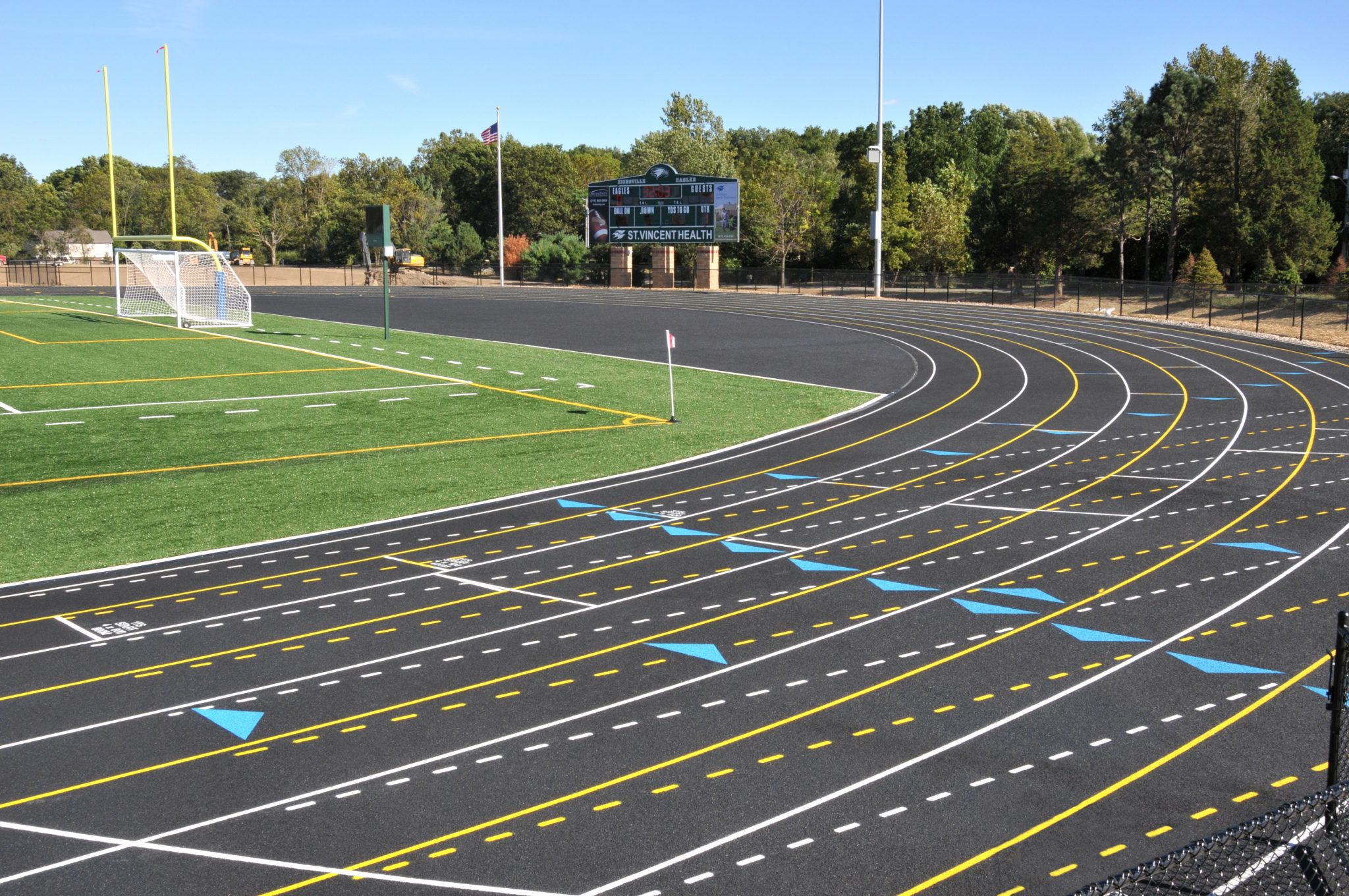 Zionsville High School | Asphalt Placement | Striping | Baumgartner Asphalt